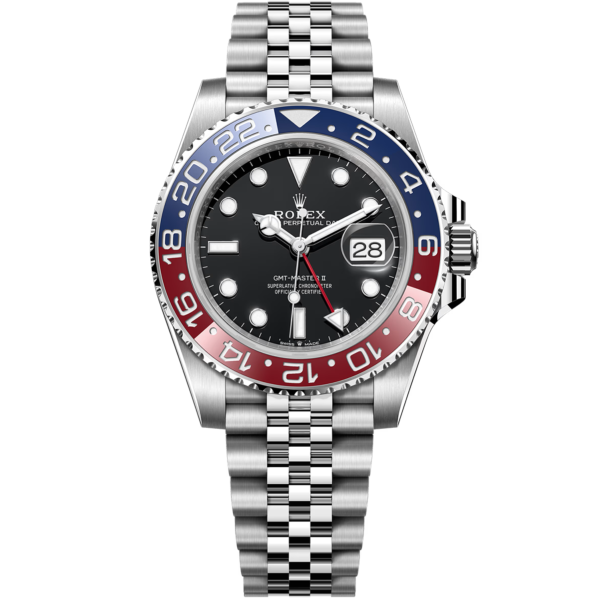 Rolex GMT-Master II 'Pepsi' 126710BLRO 40mm Jubilee Bracelet Stainless